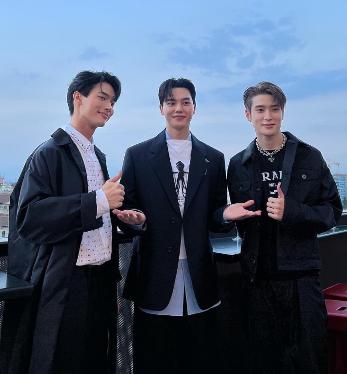 Handsome across the world! "Win Methwin" rubs the shoulders of famous ...