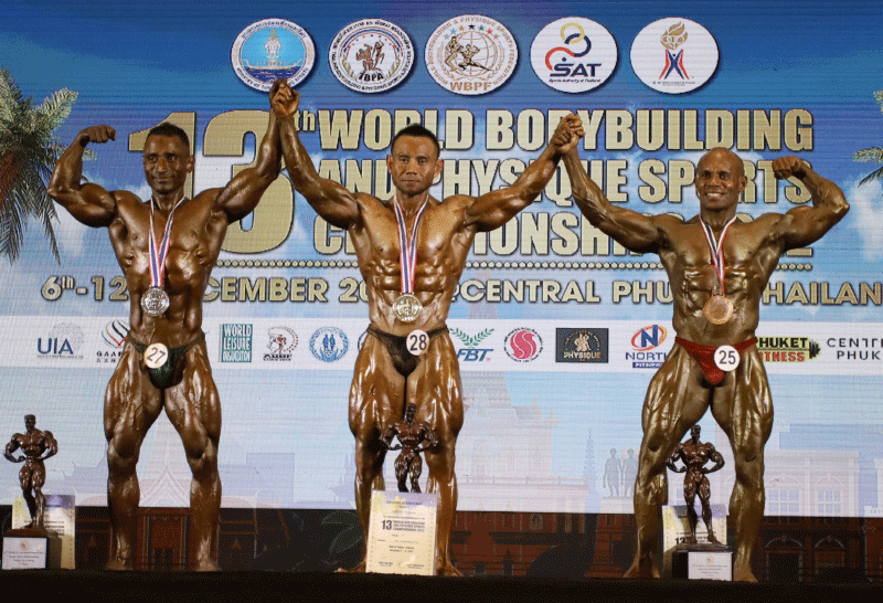 Thai muscle flexing on day one, winning 5 golds at the World ...